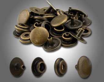 Leather snaps | Etsy