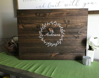 Rustic guest book | Etsy
