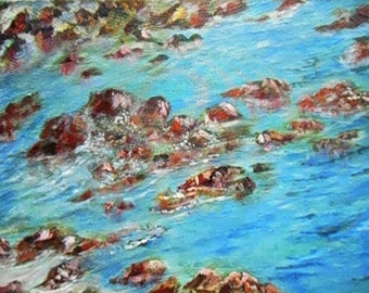 Stream painting | Etsy