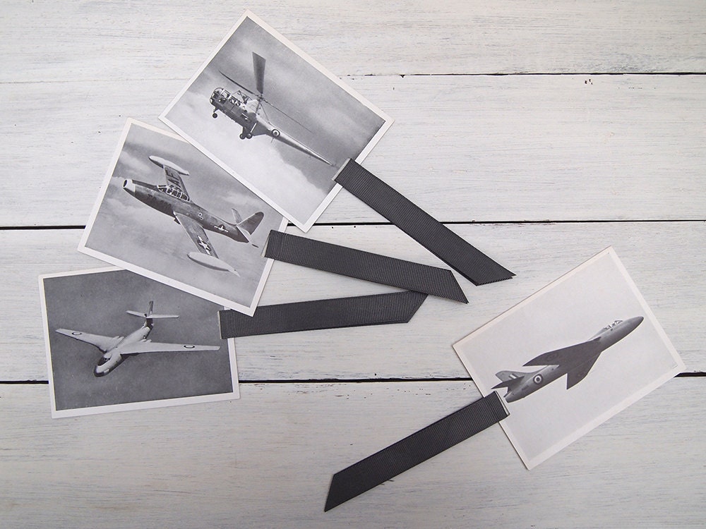 Bookmark made from an Aircraft Recognition Card photo image