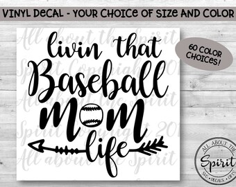 Baseball mom decal | Etsy
