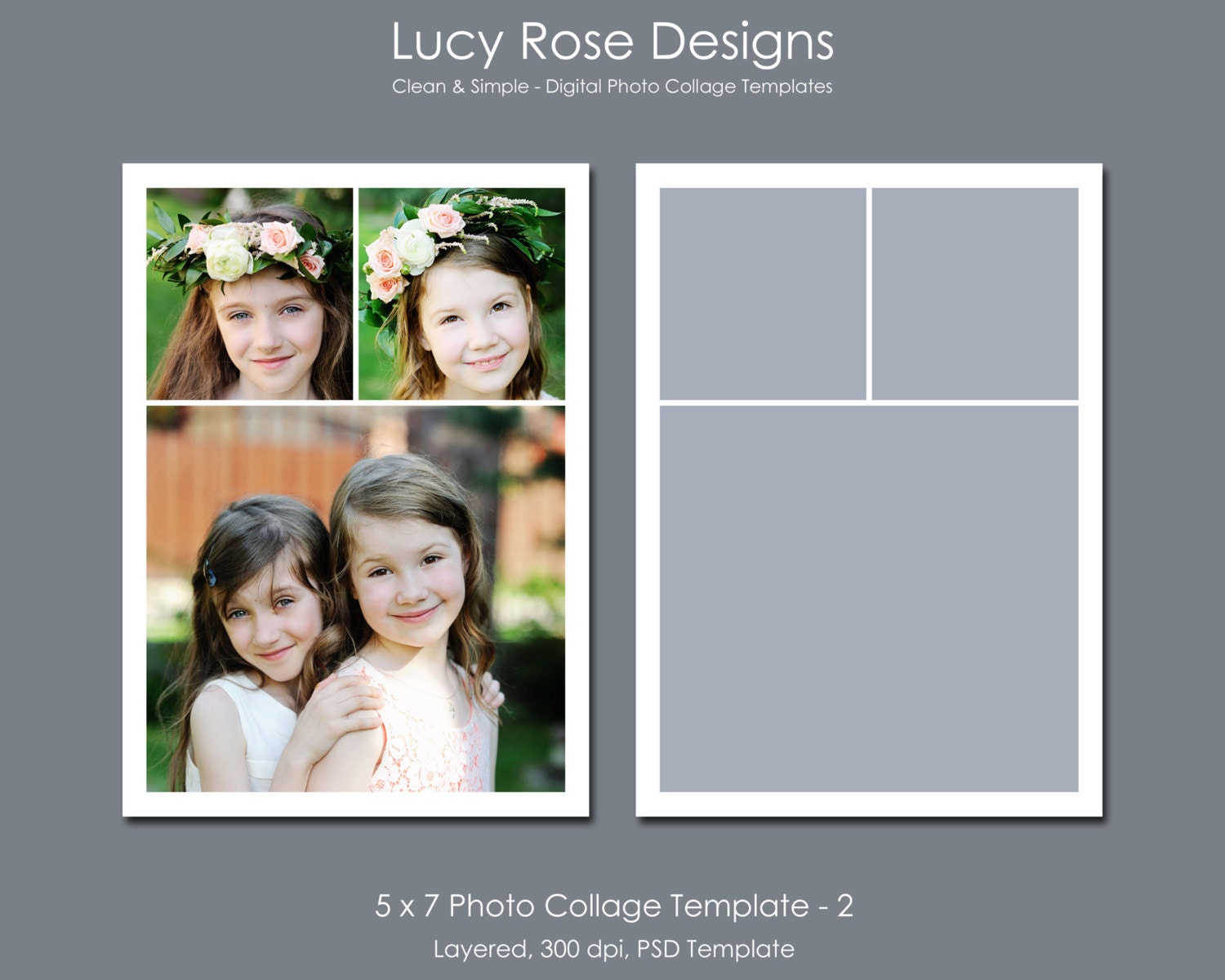 5 x 7 Photo Collage Template 2