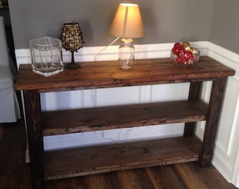 Rustic console table | Etsy