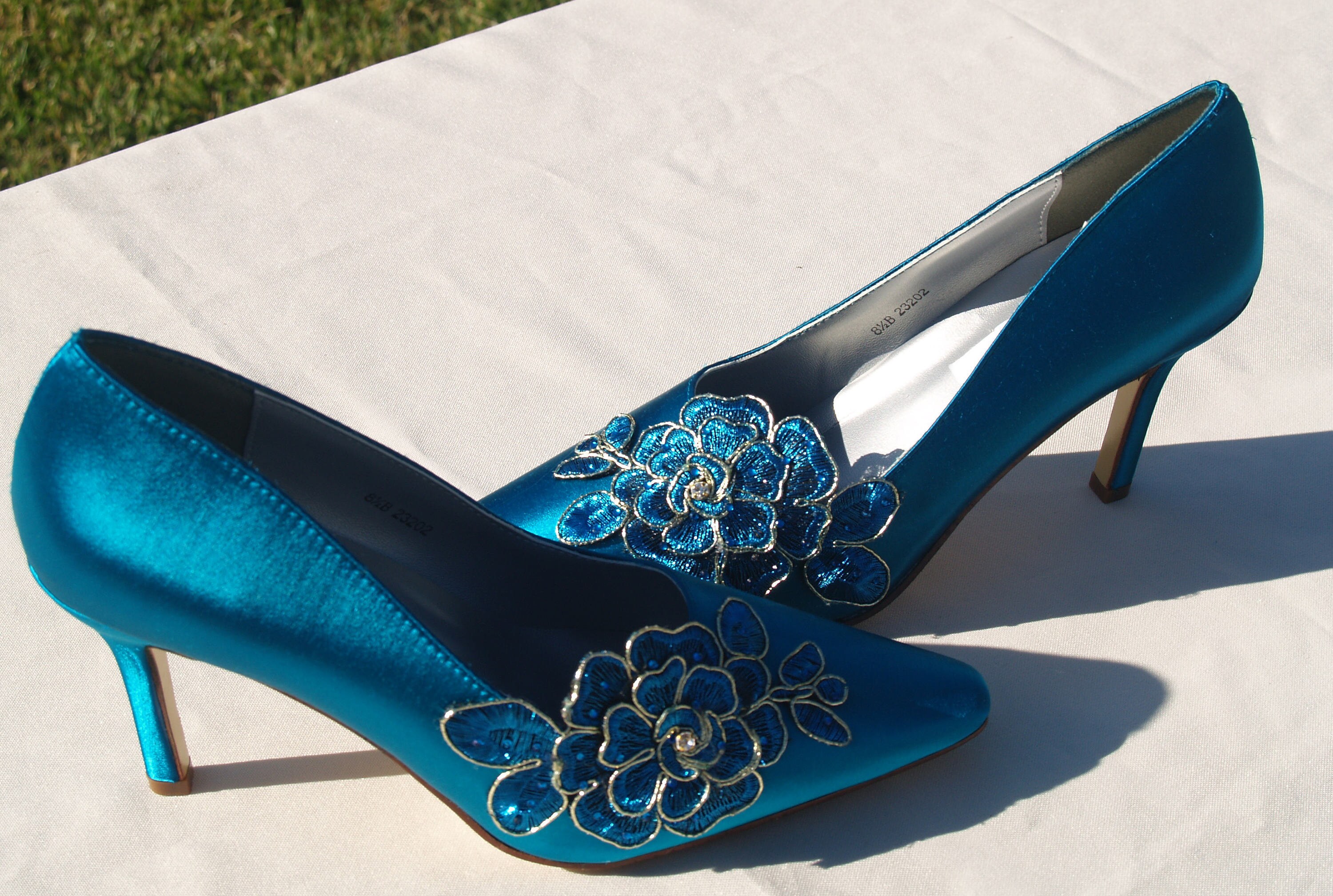 Red Satin And Lace Wedding Shoes Sexy Teal Heels 3 1 2
