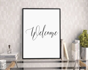 Welcome printable | Etsy