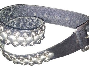 Studded leather belt | Etsy