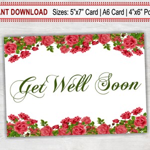 Get well soon card | Etsy