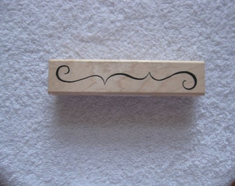 Border rubber stamp | Etsy