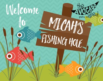 Fishing hole sign | Etsy