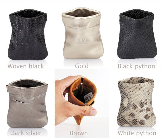 Gold leather wallet leather coin purse SALE women leather