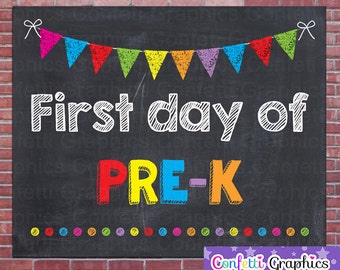 Last Day Of School First Grade Chalkboard Sign Poster Chalk