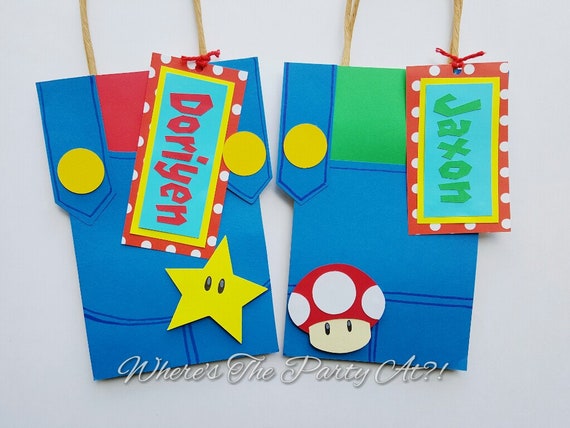 Super Mario Bros Party Favor Bags