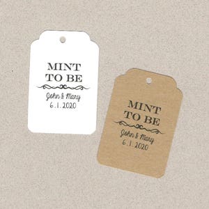 Mint to be labels | Etsy
