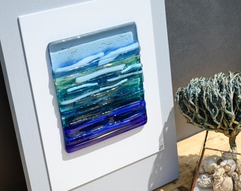 Glass wall art | Etsy