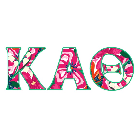 Kappa Alpha Theta Sticker Kao Sorority Kao Laptop Decal Kao