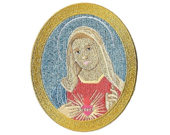 Sacred heart patch | Etsy