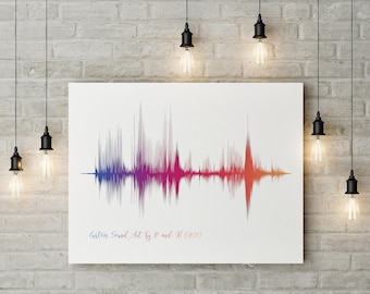 Sound wave art | Etsy