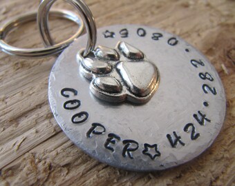 Pet ID tag//Large dog tag//Tag for large dog//Custom Pet ID
