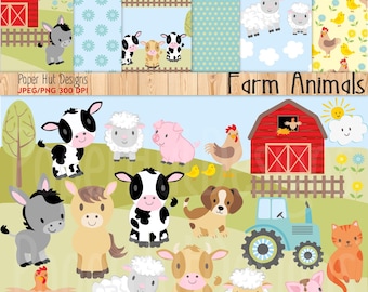 Animal clip art | Etsy