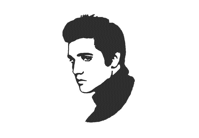 Elvis Presley Embroidery Design