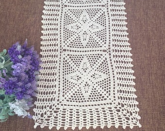 Crochet table runner | Etsy