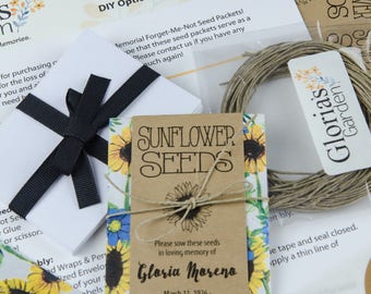 Funeral seed packets | Etsy