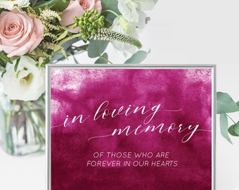 In memoriam sign | Etsy
