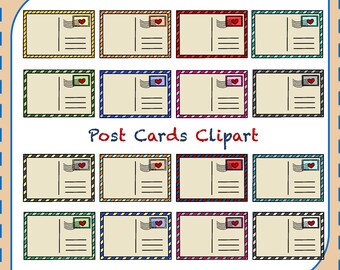 Mail Clipart Postage Letters Stamps Envelope digital