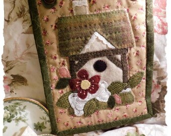 Wild Wild Rose Wool Applique Pattern Download by Diane Knott