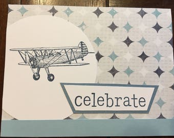 Pilot birthday card | Etsy