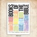Books of the Bible Chart. Printable Design. 29x39cm. 11x17 in.