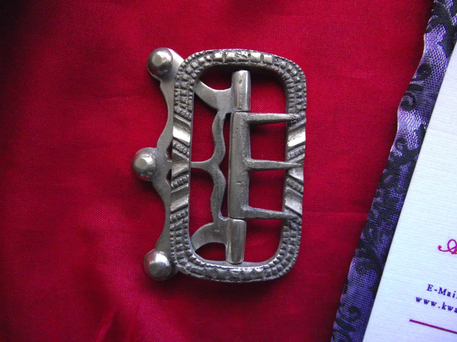 SB-0018 Men's Silver Neck Stock Buckle 18th Century