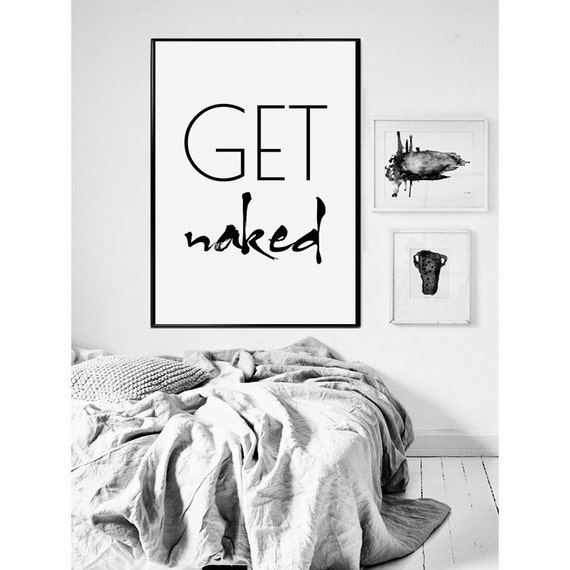 Get Naked Printable Poster Bathroom Wall Art Scandinavian