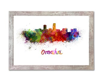 Omaha skyline | Etsy