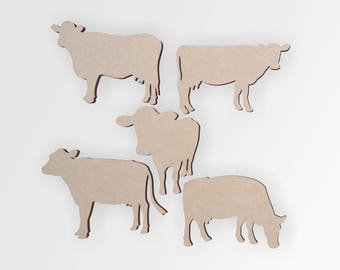 Wood cow cutout | Etsy