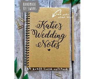 Wedding notepad | Etsy