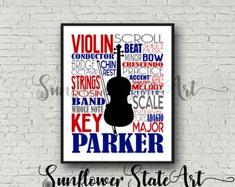 Violin poster | Etsy