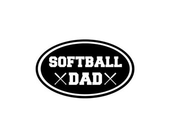 Softball decal | Etsy