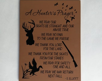 Hunters prayer | Etsy