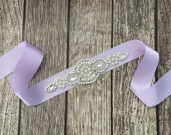 Lavender sash | Etsy