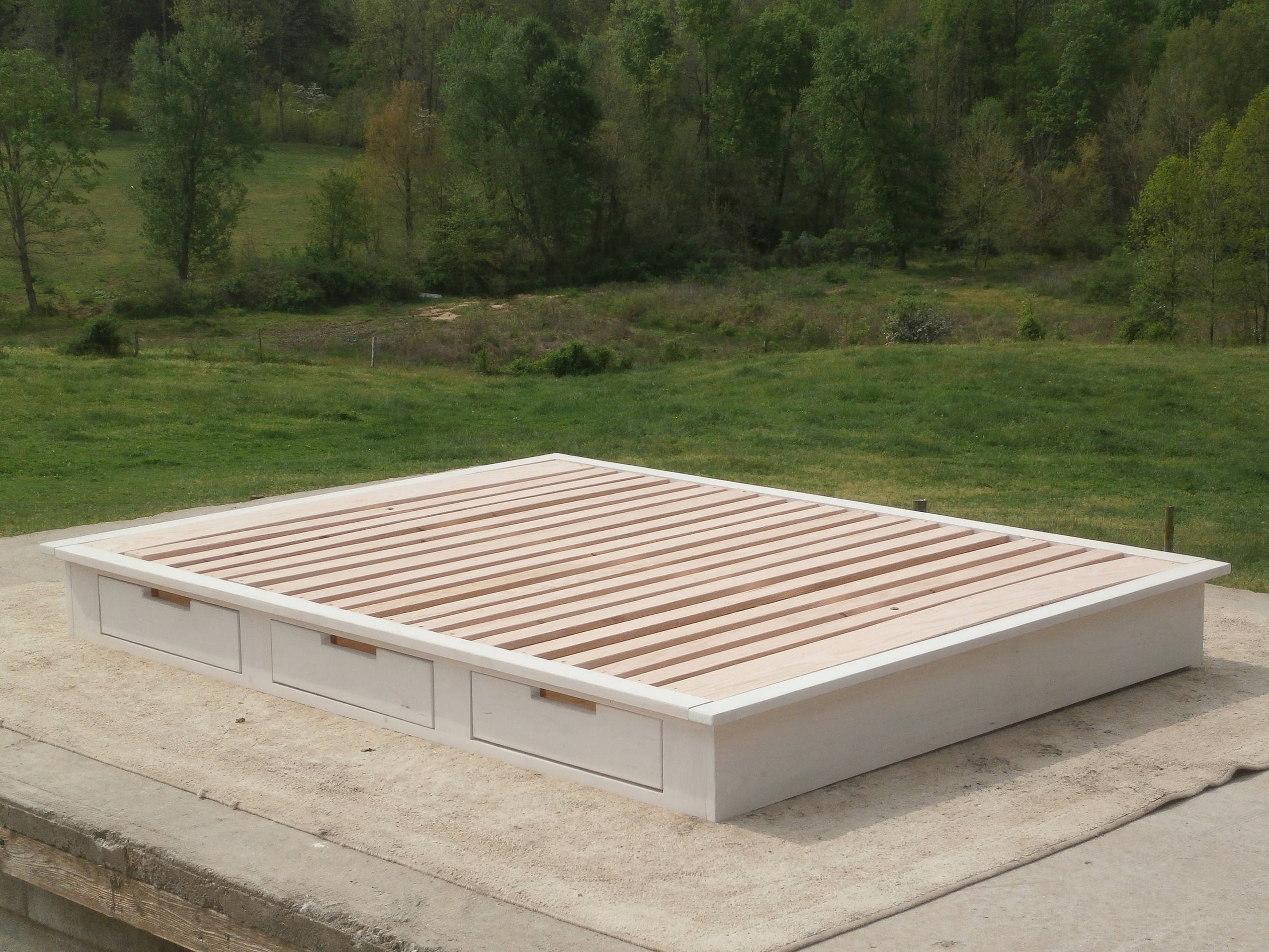 NdFsN06d Solid Hardwood Low Platform Bed or Tatami Bed with 6