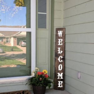 Wood welcome sign | Etsy