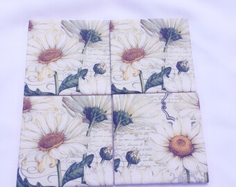 Daisy tiles | Etsy