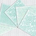 Blue Floral Digital Paper Pack Instant Download Aqua Mint