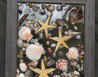 Sea shell art | Etsy