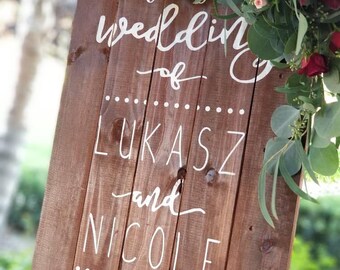 Wedding pallet sign | Etsy