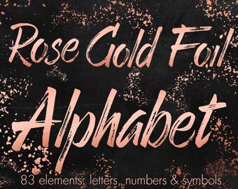 Rose gold foil | Etsy