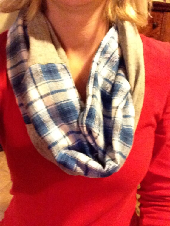 Items similar to Flannel Infinity Scarf on Etsy