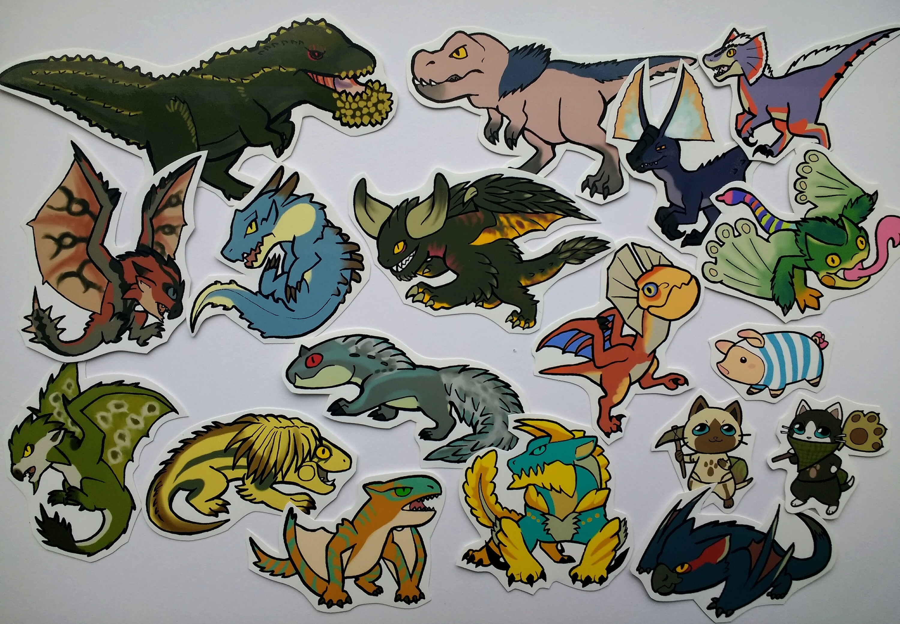 Monster Hunter - Stickers (average 15) choose from over 70 designs ...