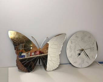 Butterfly clock | Etsy